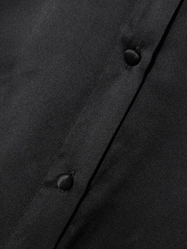 Rixo Havan Silk Shirt - Black