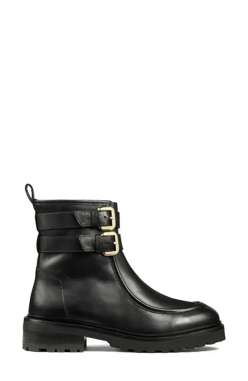 LK BENNETT Bennie Belted Leather Booties - Black