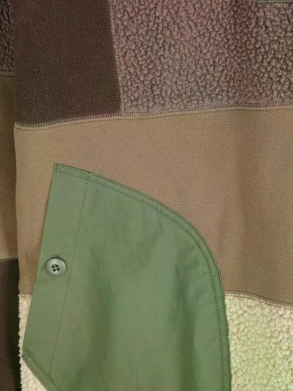 Comme Des Garçons Hooded Patchwork Jacket