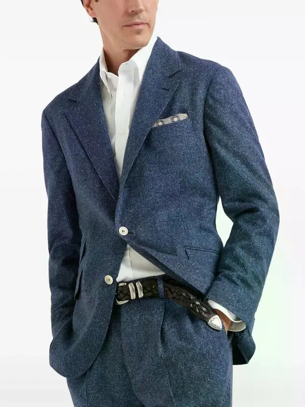 Brunello Cucinelli Buttoned Flap Pocket Blazer