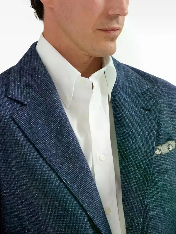 Brunello Cucinelli Buttoned Flap Pocket Blazer