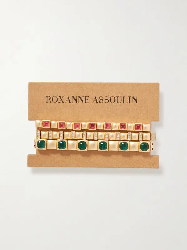 ROXANNE ASSOULIN The Jeweled Bracelets Set Of Three