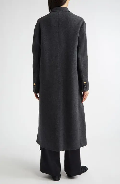 EENK Wool & Cashmere Longline Coat With Layered Effect