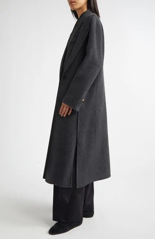 EENK Wool & Cashmere Longline Coat With Layered Effect