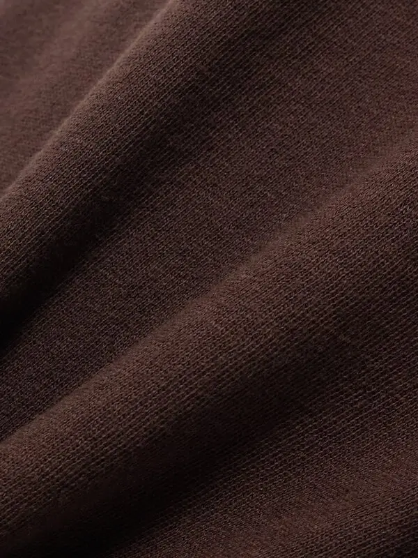 Eterne Wide-leg Cotton-jersey Sweatpants - Brown