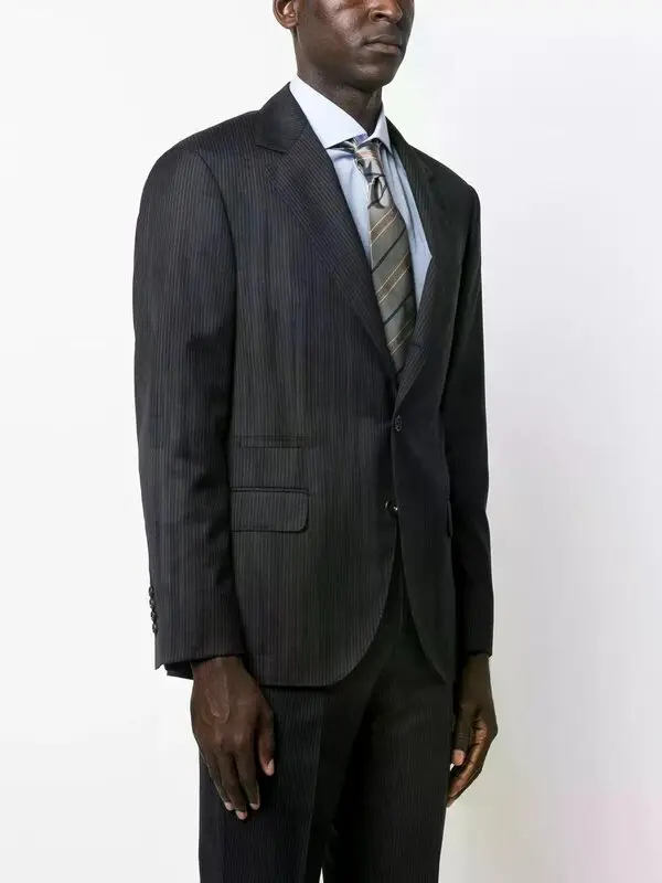 Brunello Cucinelli Chalk-stripe Virgin-wool Blazer
