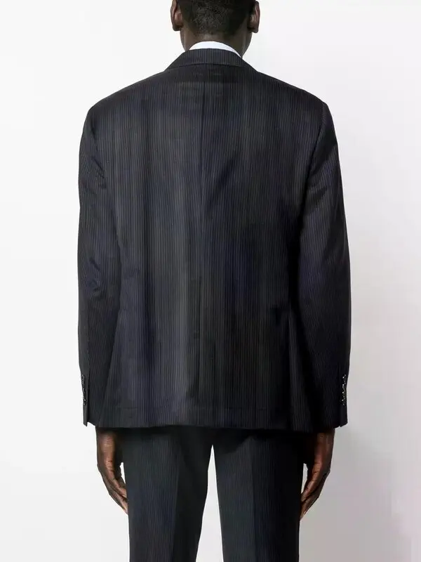 Brunello Cucinelli Chalk-stripe Virgin-wool Blazer