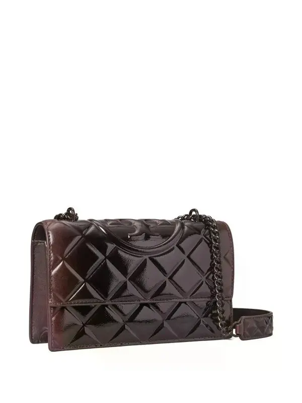 Tory Burch Fleming Small Quilted Patent Shoulder Bag