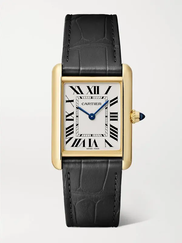Cartier Tank Louis 33.7mm 18-karat And Alligator Watch - Gold