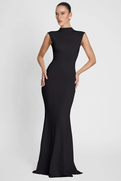 LEAU Como Cap-sleeve Maxi Dress