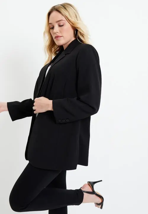 JUNE + VIE Classic Single-breasted Blazer