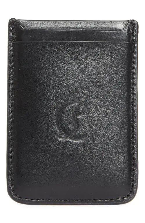CHRISTIAN LOUBOUTIN Mooncrest Magsafe Magnetic Card Holder - Black