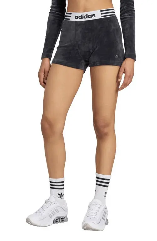 Adidas Fitted Velour Booty Shorts
