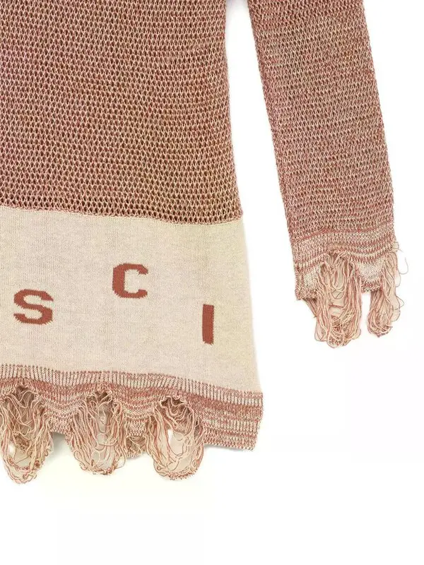 MISCI Fringed Sweater - Brown