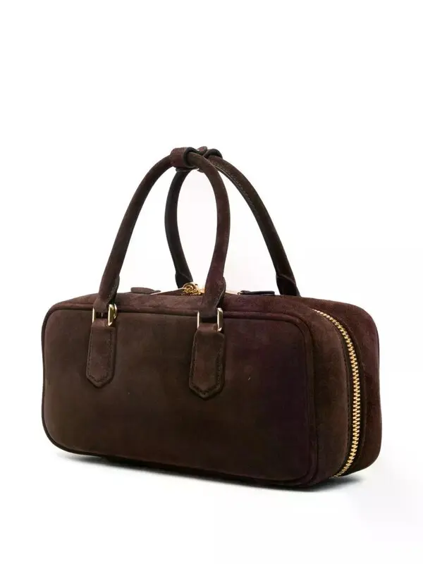 Miu Miu Arcadie Top-handle Zip-fastening Tote Bag - Brown