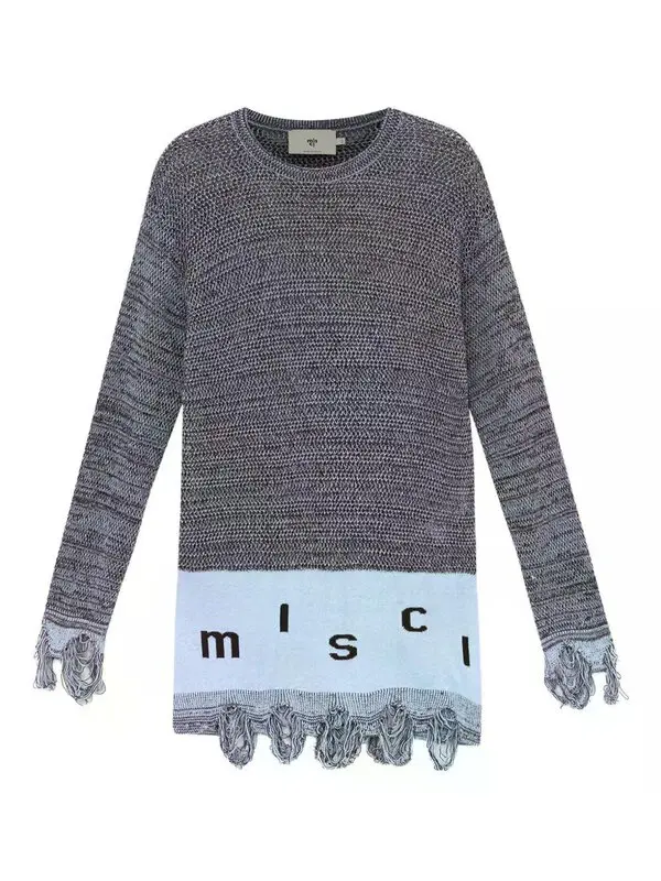 MISCI Fringed Sweater - Grey
