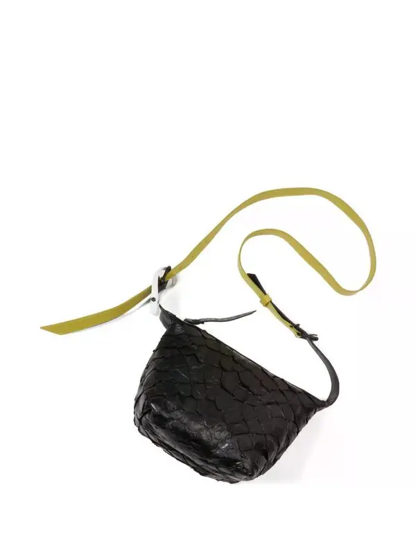 OSKLEN Crumpled Leather Shoulder Bag