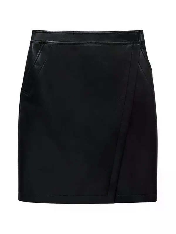 ANINE BING Alanis Wrap Mini Skirt - Black