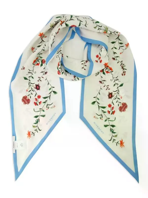 Givenchy Maxi Floral-print Silk Scarf
