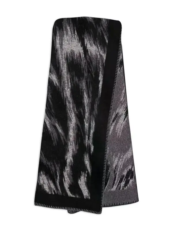 Givenchy Animal-print Jacquard Scarf - Black