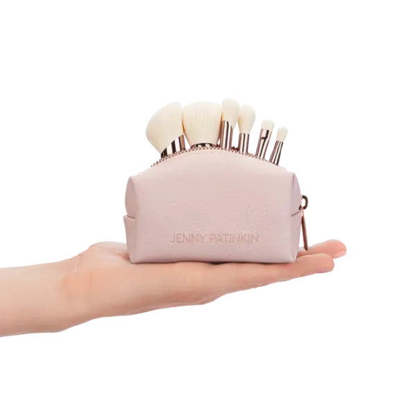 JENNY PATINKIN Brush Babies Mini Makeup Brush Set | Travel-friendly Vegan Brushes - One-color