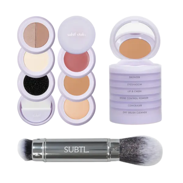 SUBTL. BEAUTY 6-in-1 Full Face Makeup Stack With Dual-ended Face Brush - 007n