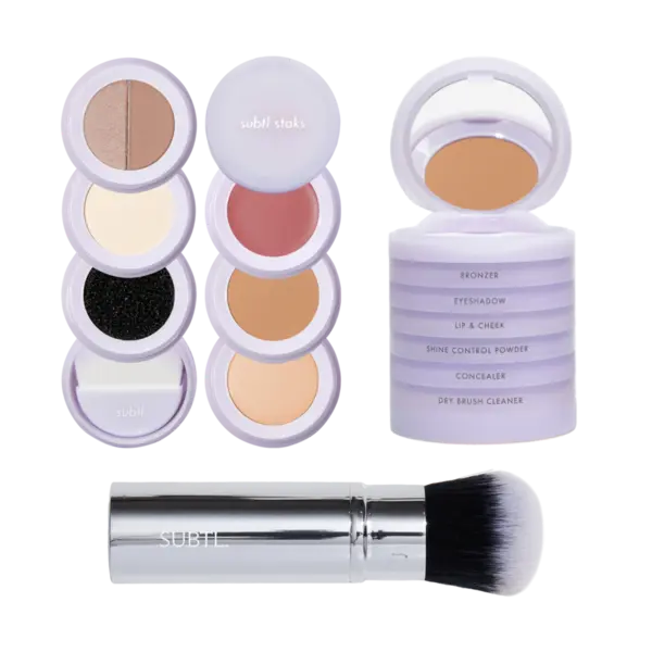 SUBTL. BEAUTY 6-in-1 Full Face Makeup Stack With Retractable Face Brush - 007n