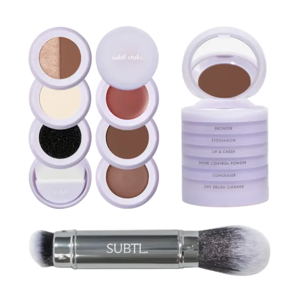 SUBTL. BEAUTY 6-in-1 Full Face Makeup Stack With Dual-ended Face Brush - 020c