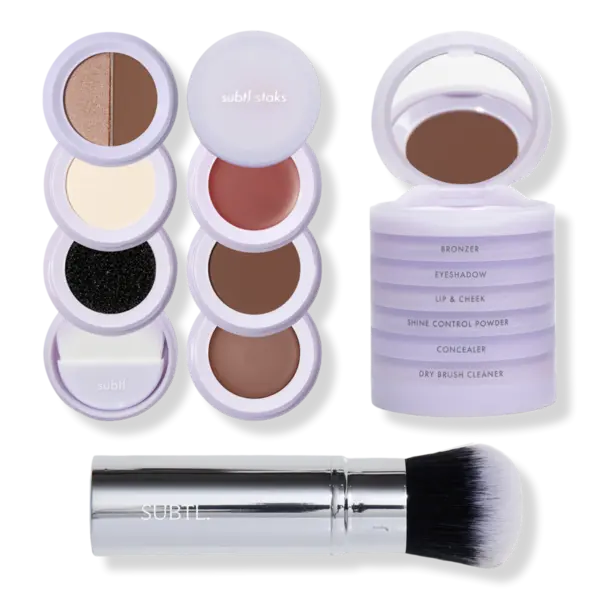 SUBTL. BEAUTY 6-in-1 Full Face Makeup Stack With Retractable Face Brush - 020c