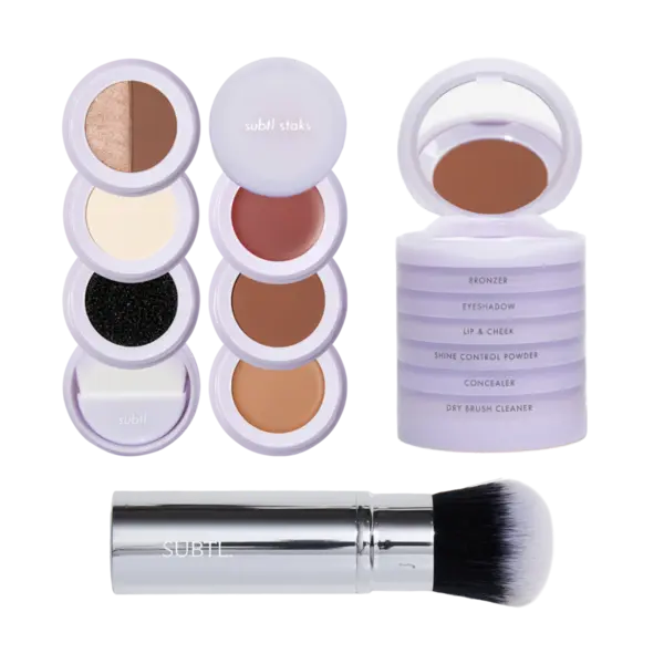 SUBTL. BEAUTY 6-in-1 Full Face Makeup Stack With Retractable Face Brush - 016w