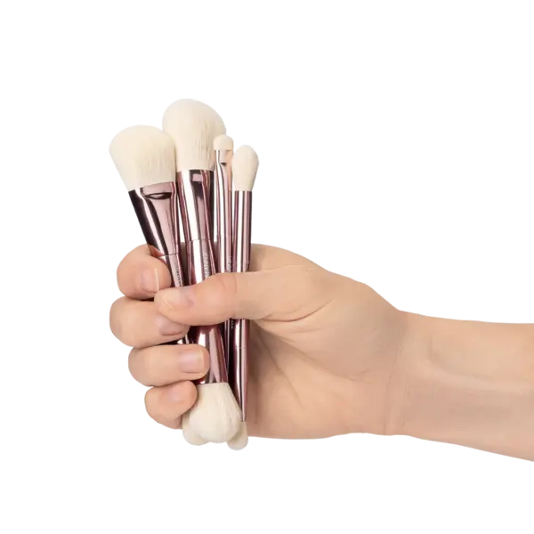 JENNY PATINKIN Demi Dual-ended Makeup Brush Set | Travel Vegan Brush Kit - One-color