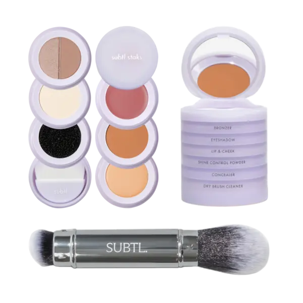 SUBTL. BEAUTY 6-in-1 Full Face Makeup Stack With Dual-ended Face Brush - 012c