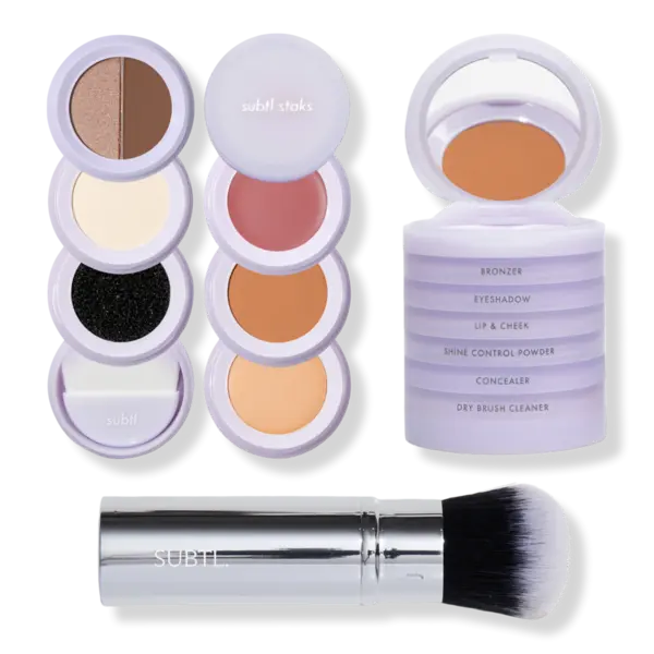 SUBTL. BEAUTY 6-in-1 Full Face Makeup Stack With Retractable Face Brush - 012c