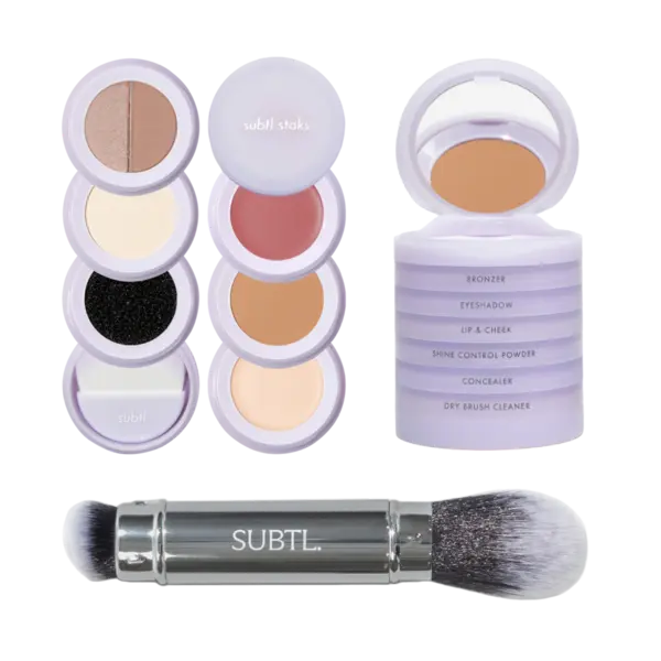 SUBTL. BEAUTY 6-in-1 Full Face Makeup Stack With Dual-ended Face Brush - 001c