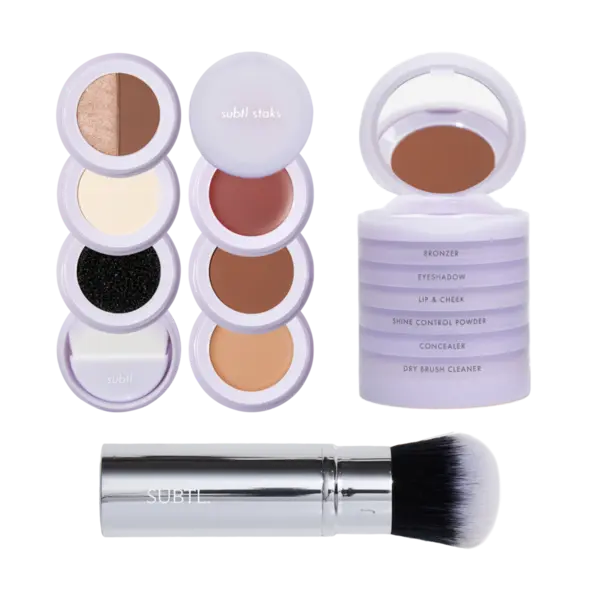 SUBTL. BEAUTY 6-in-1 Full Face Makeup Stack With Retractable Face Brush - 014n