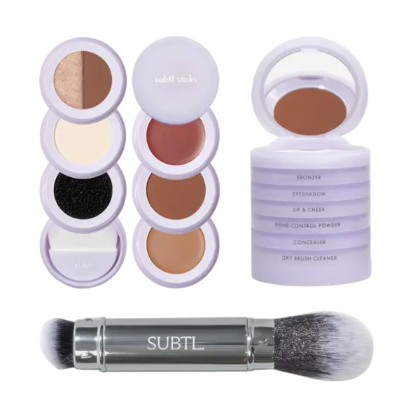 SUBTL. BEAUTY 6-in-1 Full Face Makeup Stack With Dual-ended Face Brush - 017w