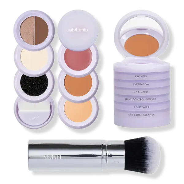 SUBTL. BEAUTY 6-in-1 Full Face Makeup Stack With Retractable Face Brush - 008w