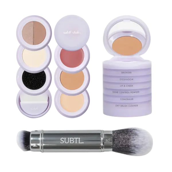 SUBTL. BEAUTY 6-in-1 Full Face Makeup Stack With Dual-ended Face Brush - 003n