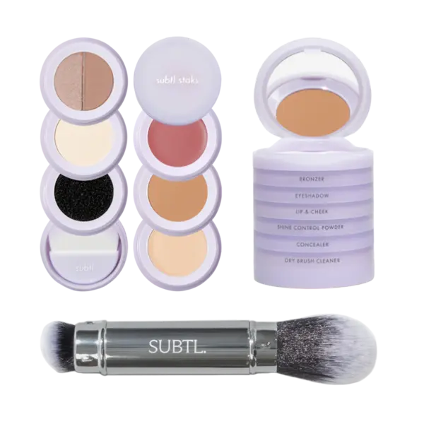 SUBTL. BEAUTY 6-in-1 Full Face Makeup Stack With Dual-ended Face Brush - 003n