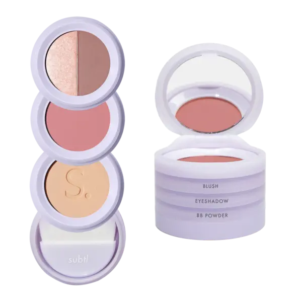 SUBTL. BEAUTY 3-in-1 Powder Stak - Fair 3n