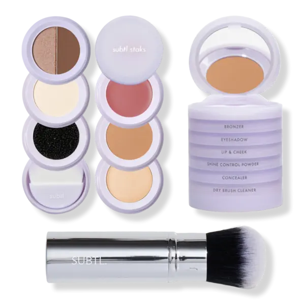 SUBTL. BEAUTY 6-in-1 Full Face Makeup Stack With Retractable Face Brush - 006w