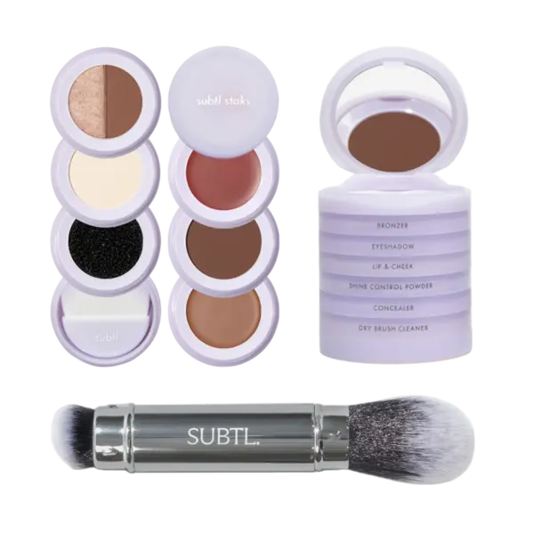 SUBTL. BEAUTY 6-in-1 Full Face Makeup Stack With Dual-ended Face Brush - 019n