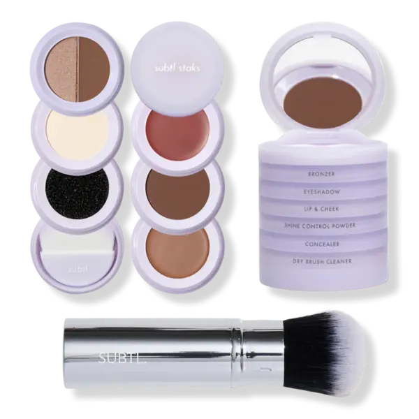SUBTL. BEAUTY 6-in-1 Full Face Makeup Stack With Retractable Face Brush - 019n