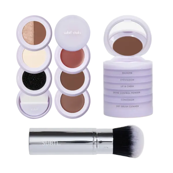 SUBTL. BEAUTY 6-in-1 Full Face Makeup Stack With Retractable Face Brush - 021n