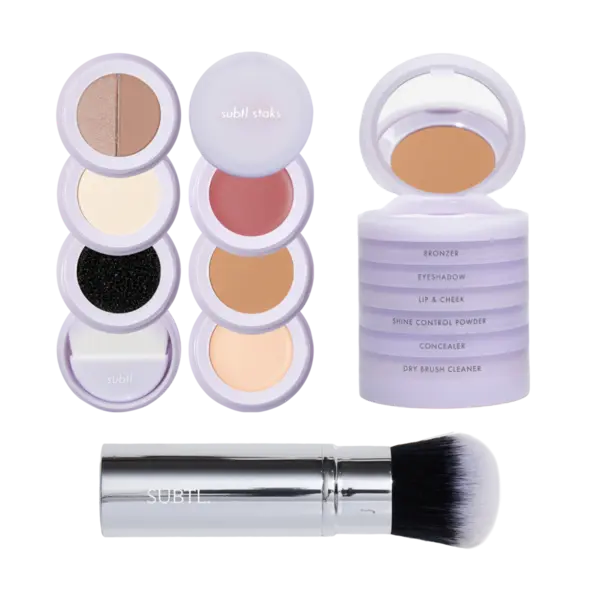 SUBTL. BEAUTY 6-in-1 Full Face Makeup Stack With Retractable Face Brush - 002c