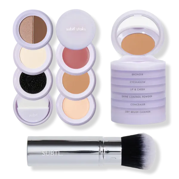 SUBTL. BEAUTY 6-in-1 Full Face Makeup Stack With Retractable Face Brush - 002c