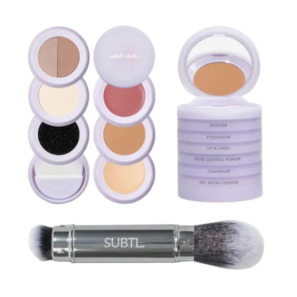 SUBTL. BEAUTY 6-in-1 Full Face Makeup Stack With Dual-ended Face Brush - 004n