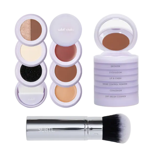 SUBTL. BEAUTY 6-in-1 Full Face Makeup Stack With Retractable Face Brush - 013w