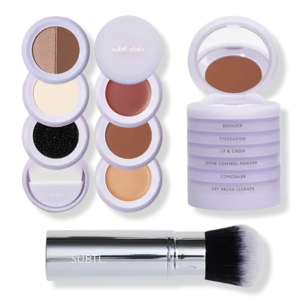 SUBTL. BEAUTY 6-in-1 Full Face Makeup Stack With Retractable Face Brush - 013w