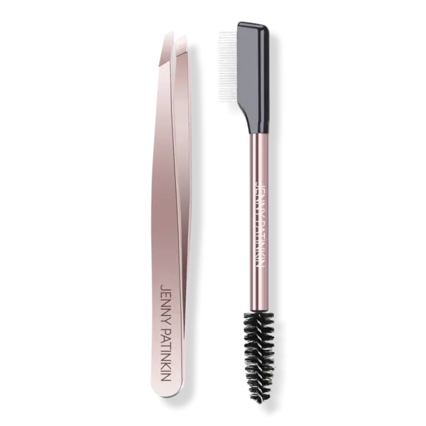 JENNY PATINKIN The Big Reveal Touch Up Tools For Lashes & Brows | Tweezers & Comb Set - One-color